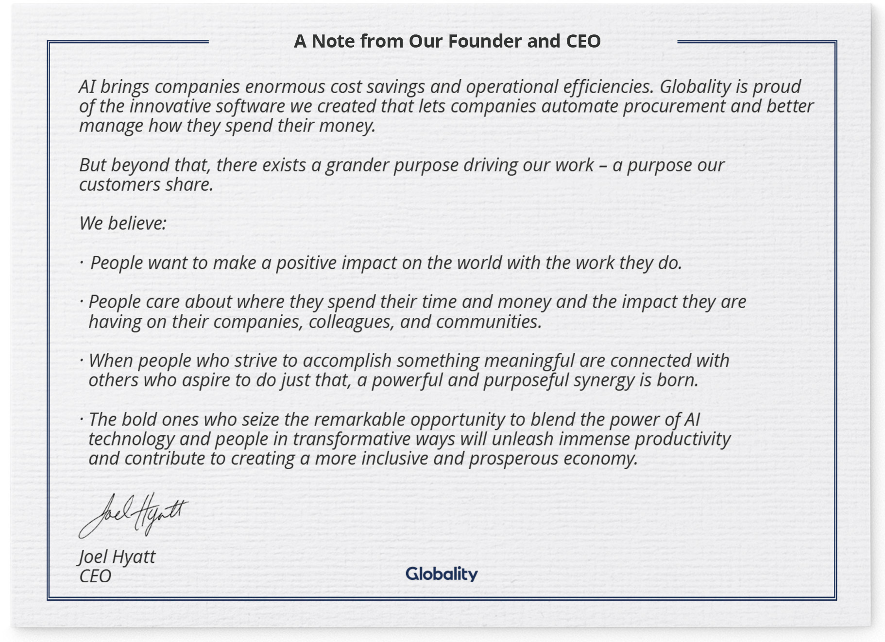 Globality | About Us