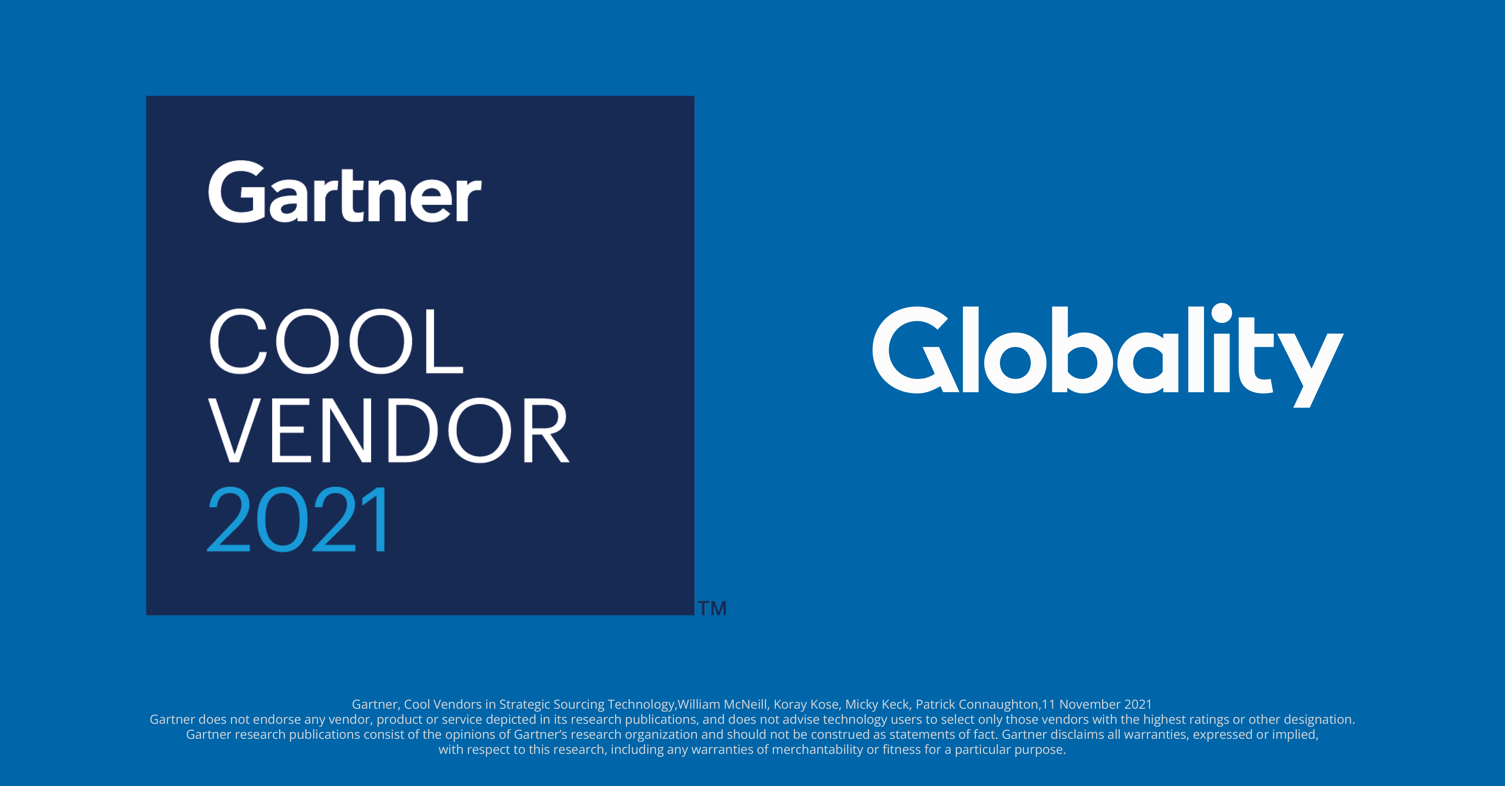 Globality Named by Gartner® as a 2021 Cool Vendor for Strategic Sourcing Technology